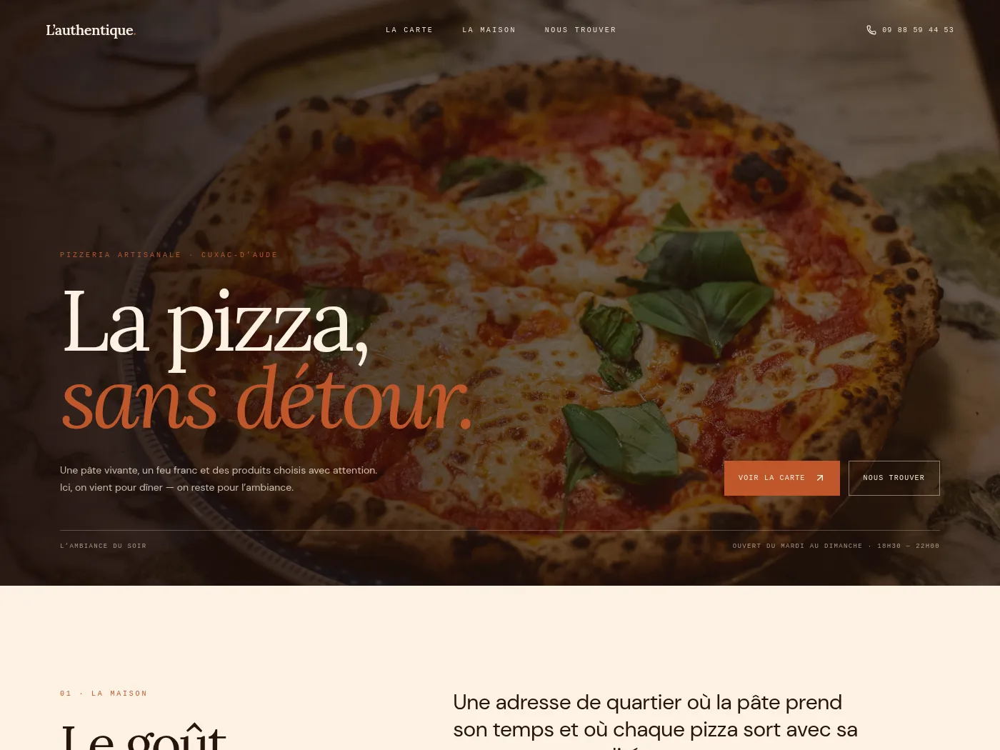 Pizza Site Legal Page