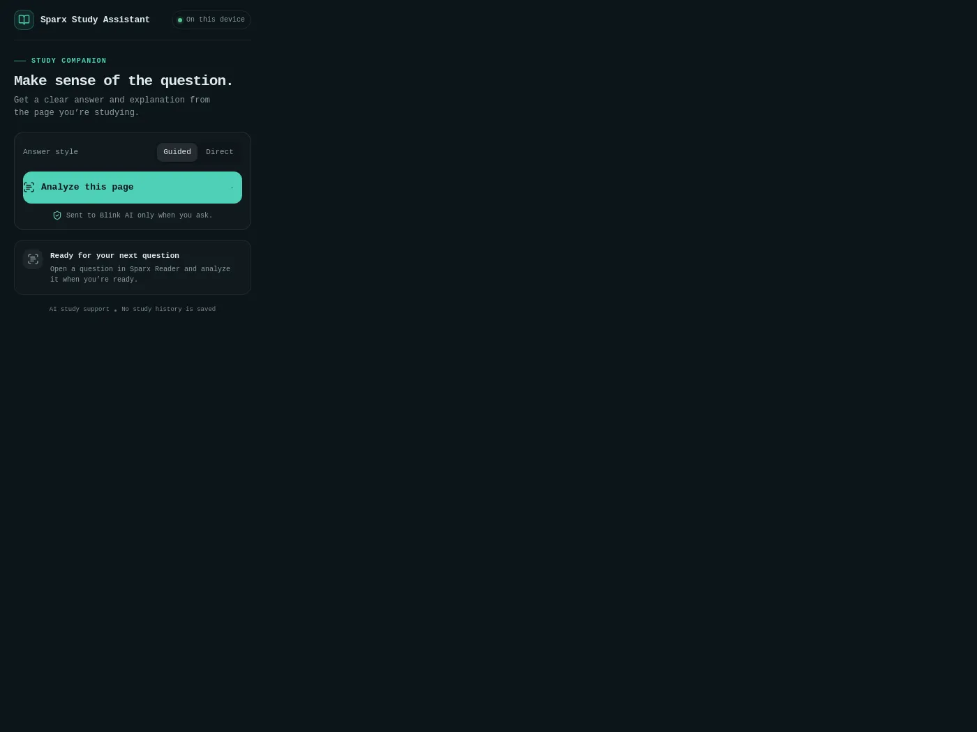 Sparx AI Study Assistant