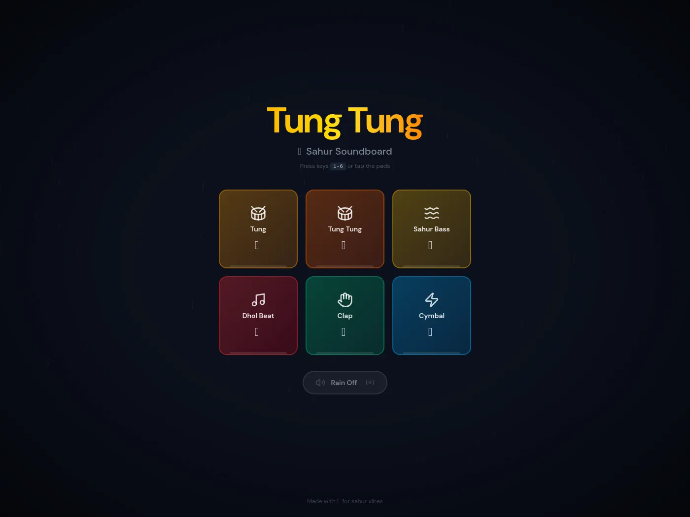 Tung Tung Rain Soundboard