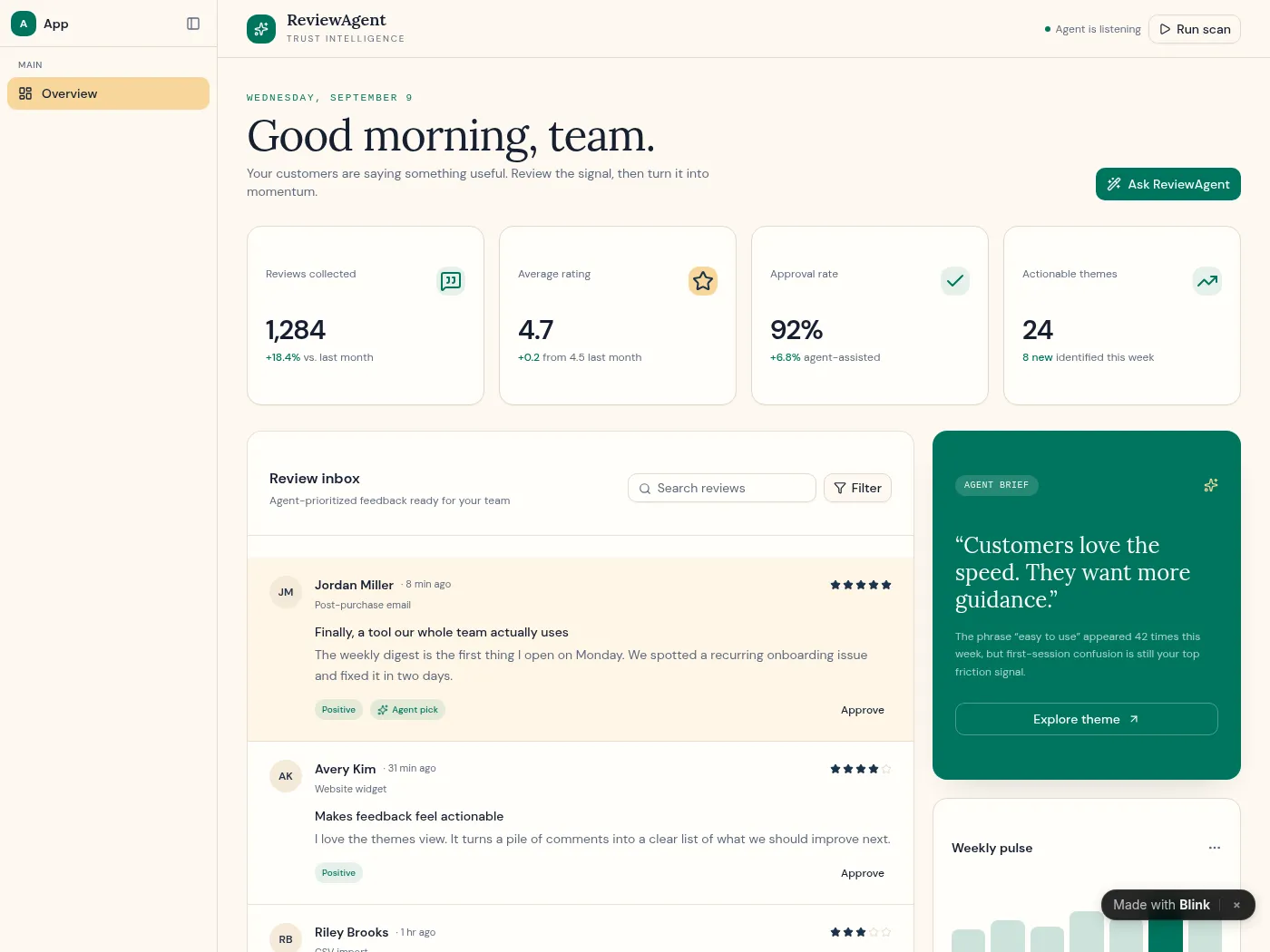 ReviewAgent UGC Platform