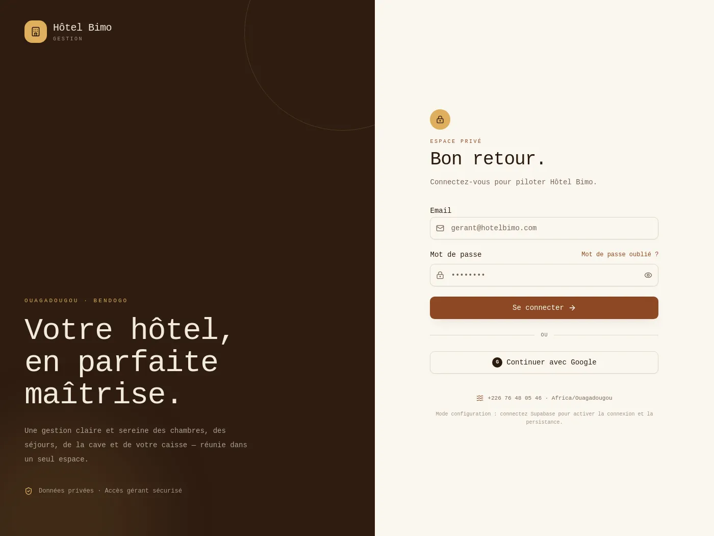 Hôtel Bimo Gestion