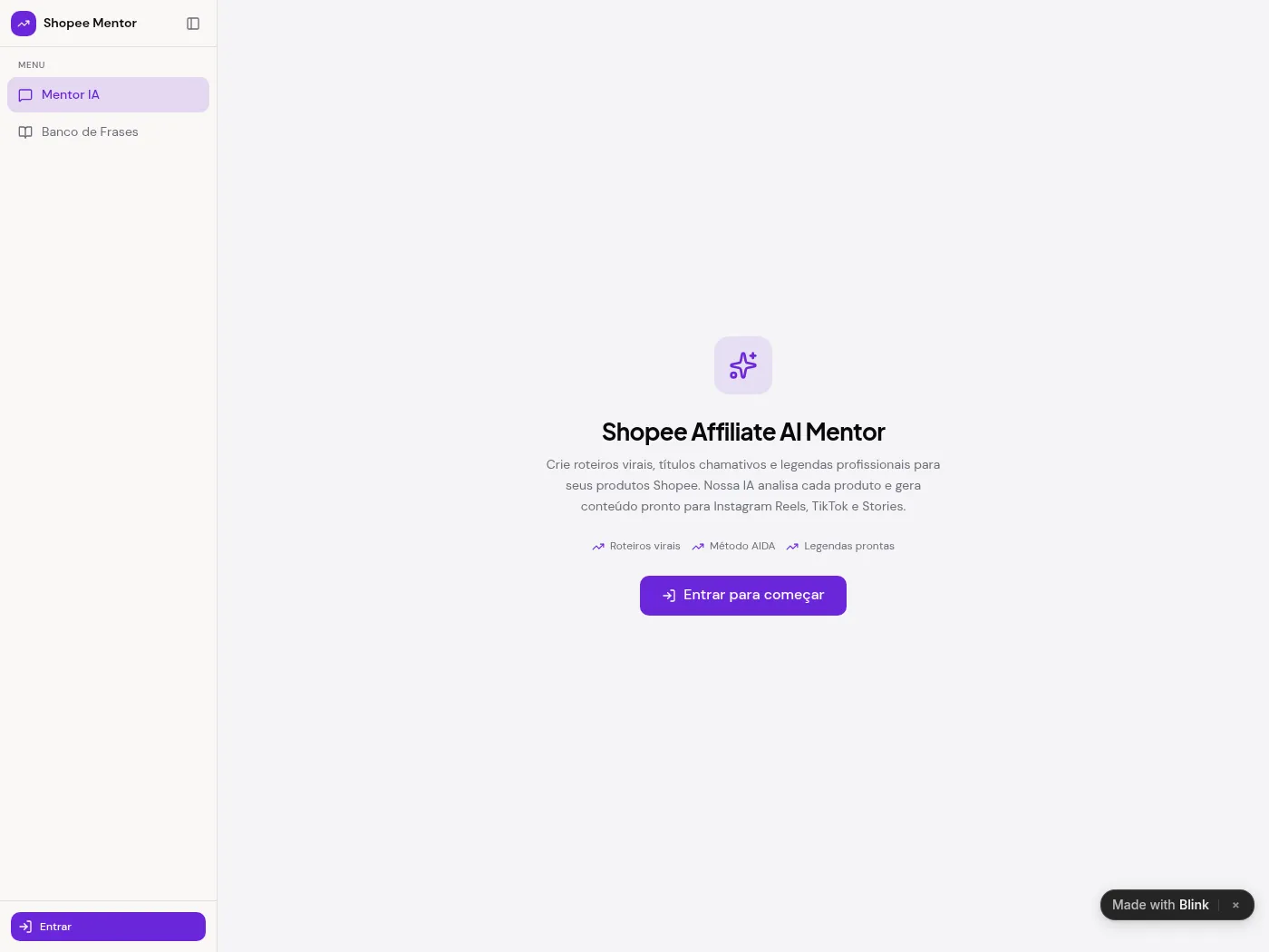 Shopee Affiliate AI Mentor
