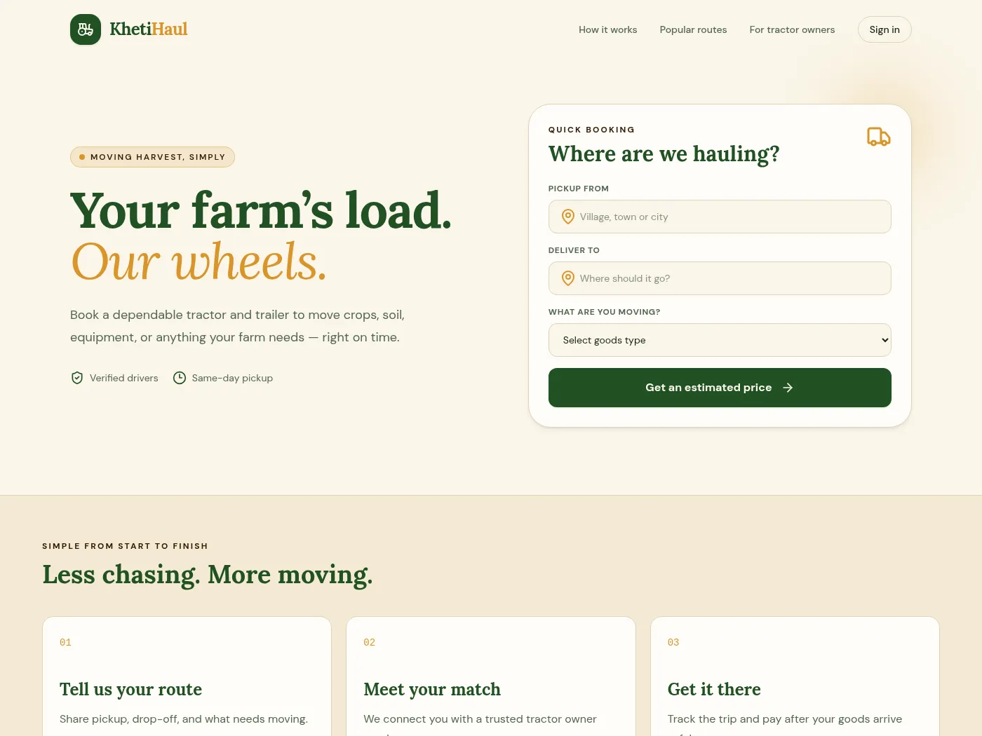 Tractor Transport App