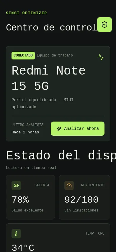 Sensi Optimizer Mobile