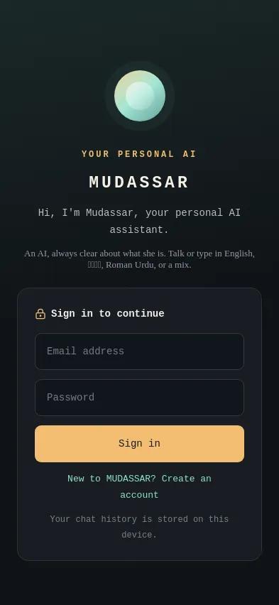 Mudassar AI Assistant
