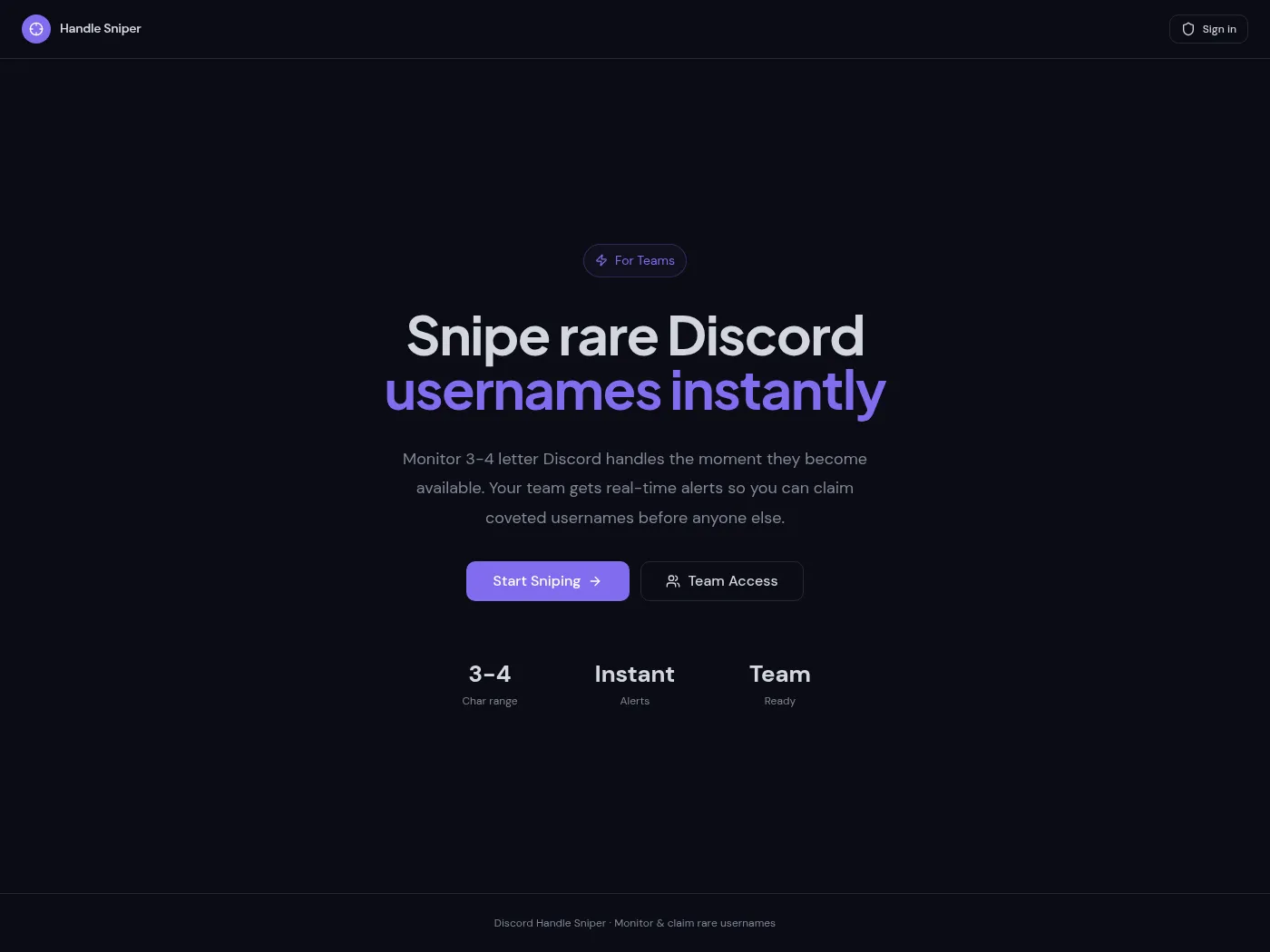 Discord Handle Sniper