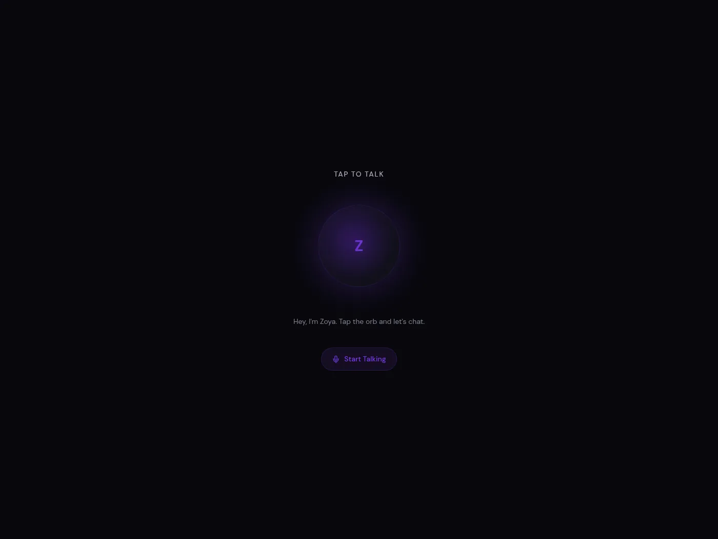 Zoya AI Voice Assistant
