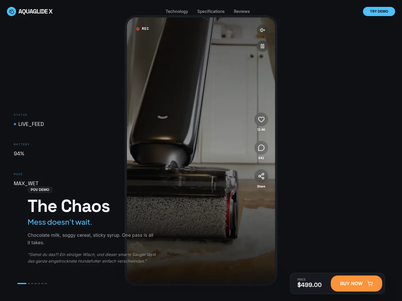 SmartVac POV Demo Site