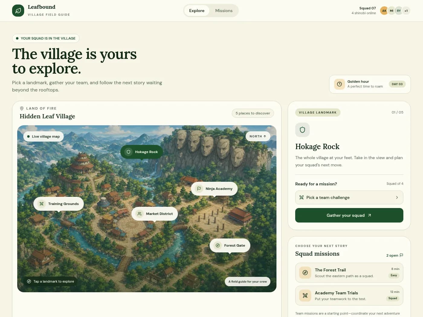 Leaf Village Roblox Map