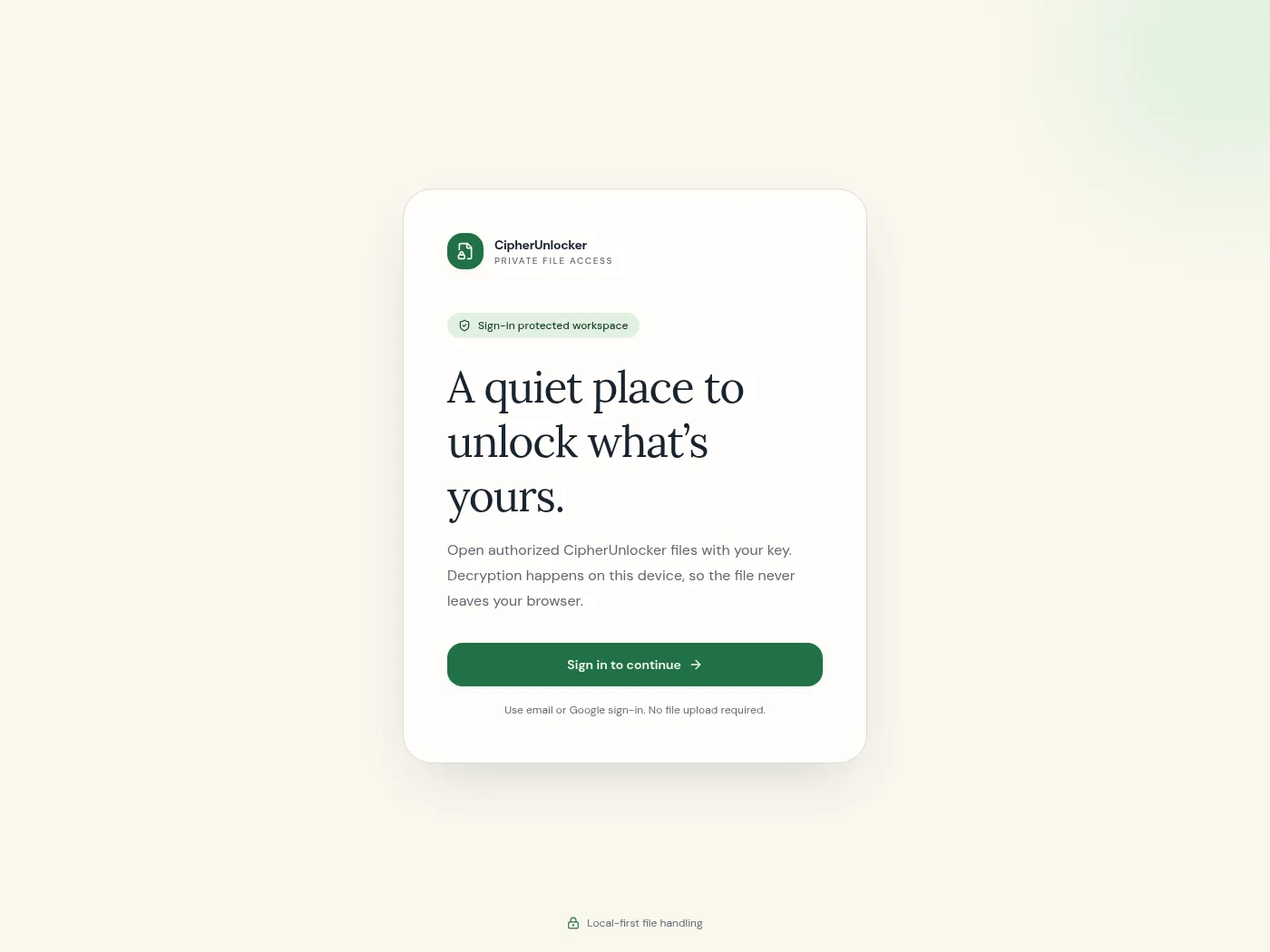 CipherUnlocker Web App