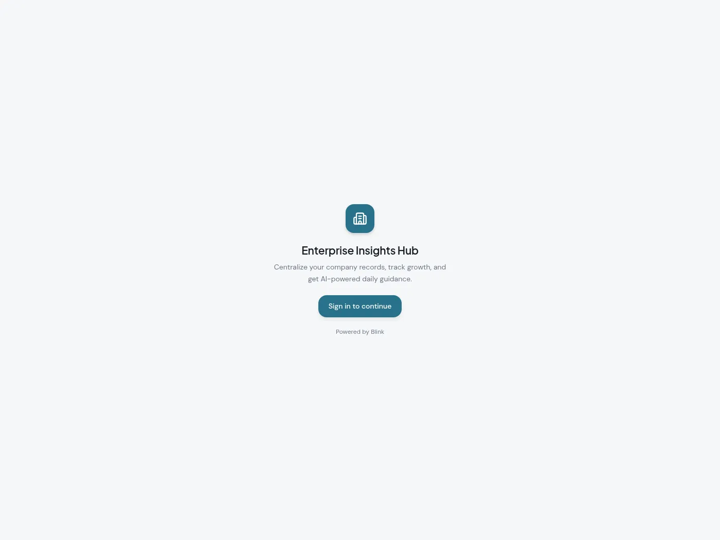 Enterprise Insights Hub