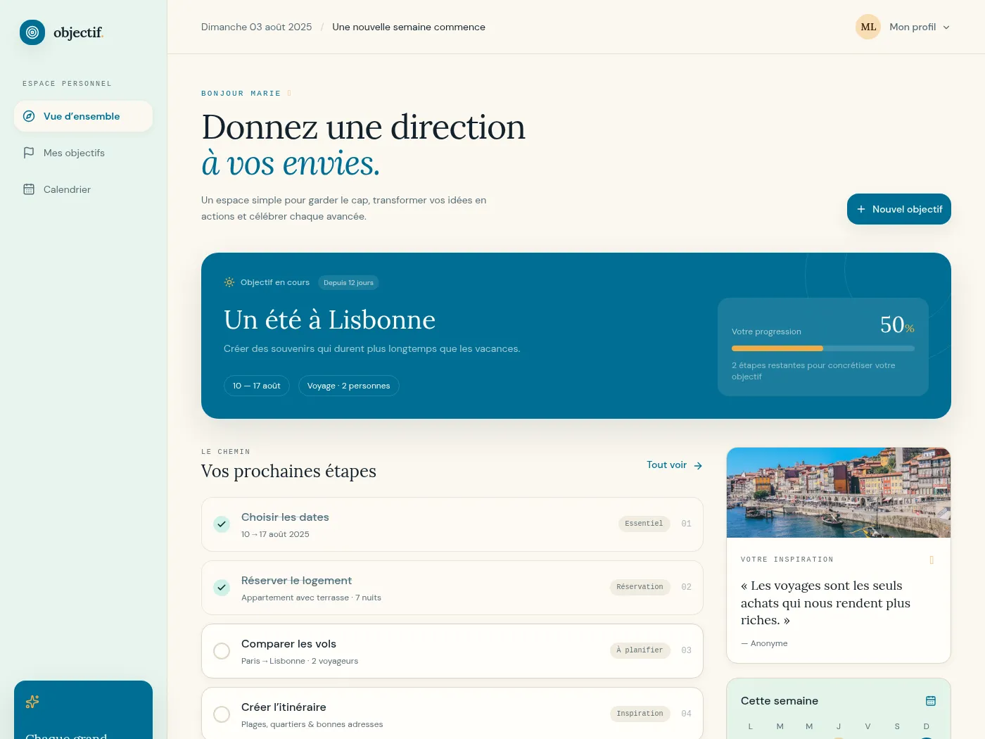 Objectif Planner