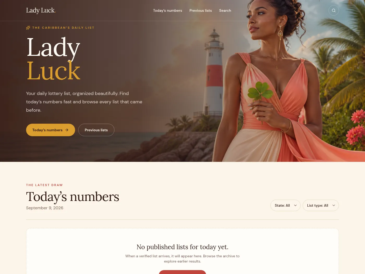 Lady Luck Lottery Platform