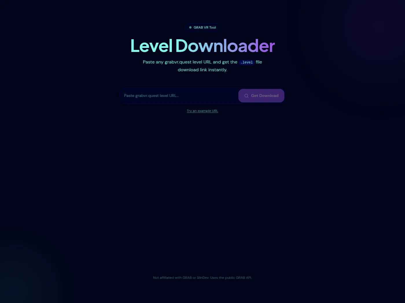 GrabVR Level Downloader