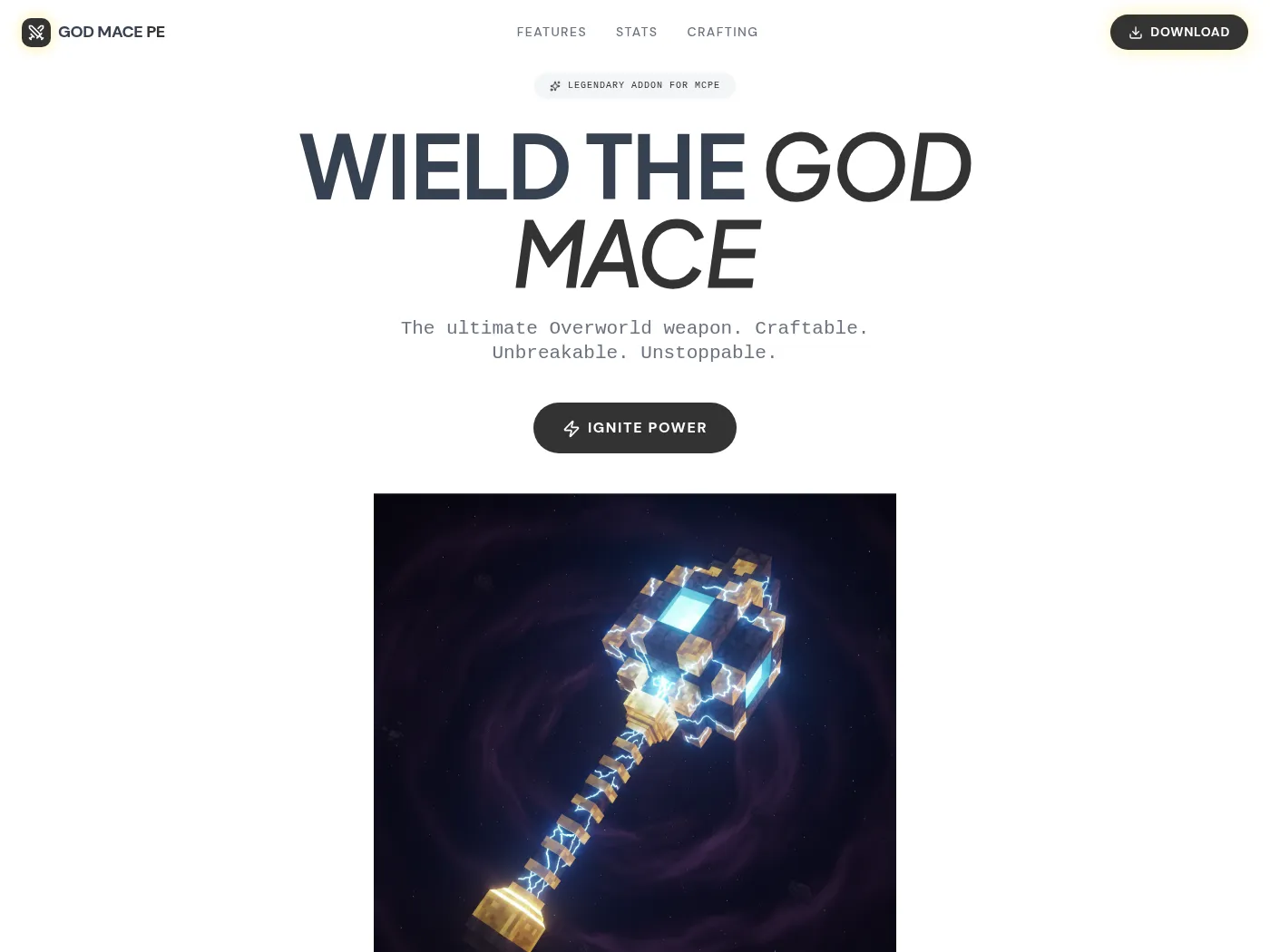 God Mace Addon PE