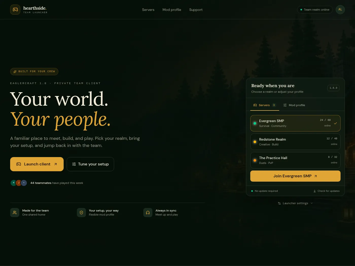 Eaglercraft 1.8 Web Client