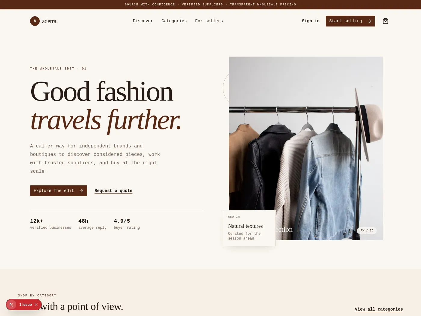 B2B Fashion Marketplace