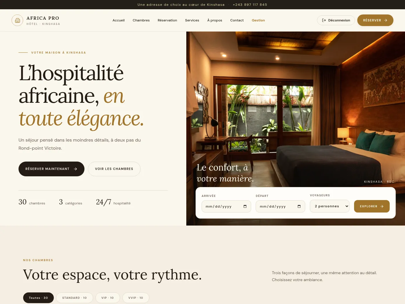 Africa Pro Hôtel Booking