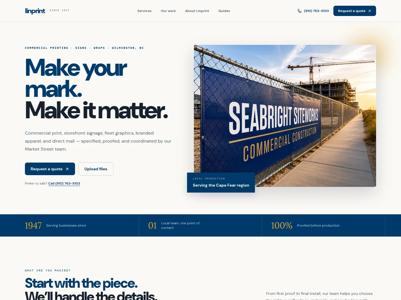 Linprint Site Refresh