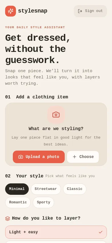 StyleSnap Outfits