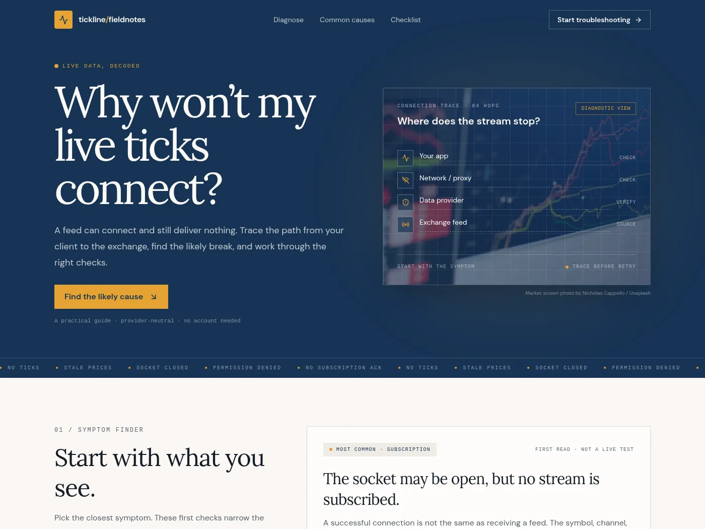 Live Tick Connect Helper