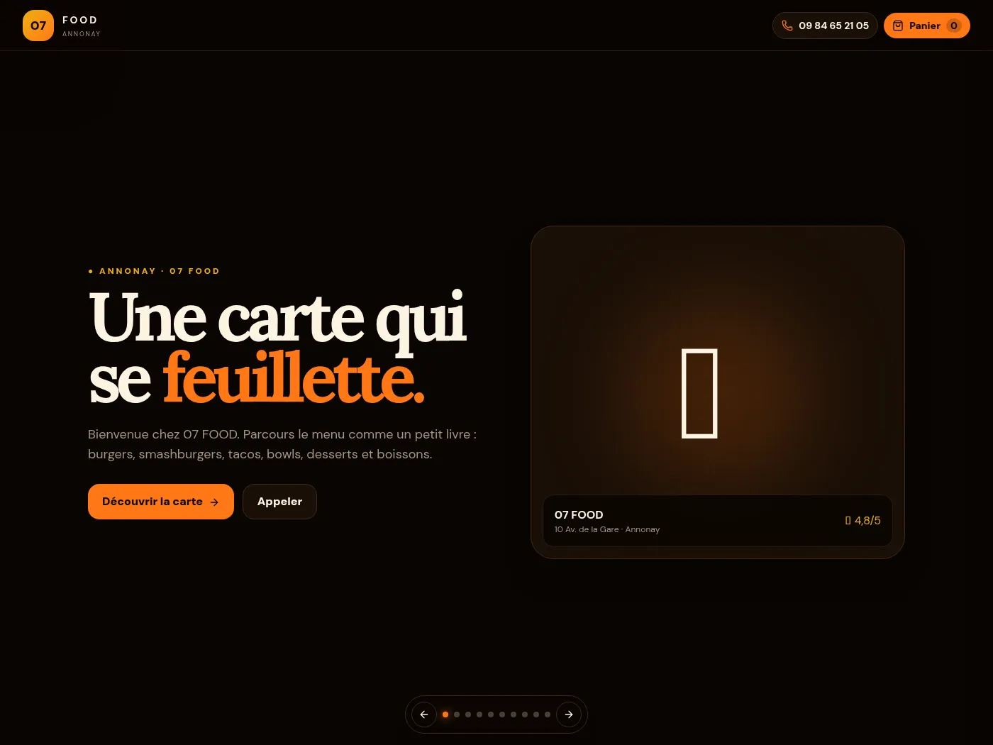 07 Food Menu Web App