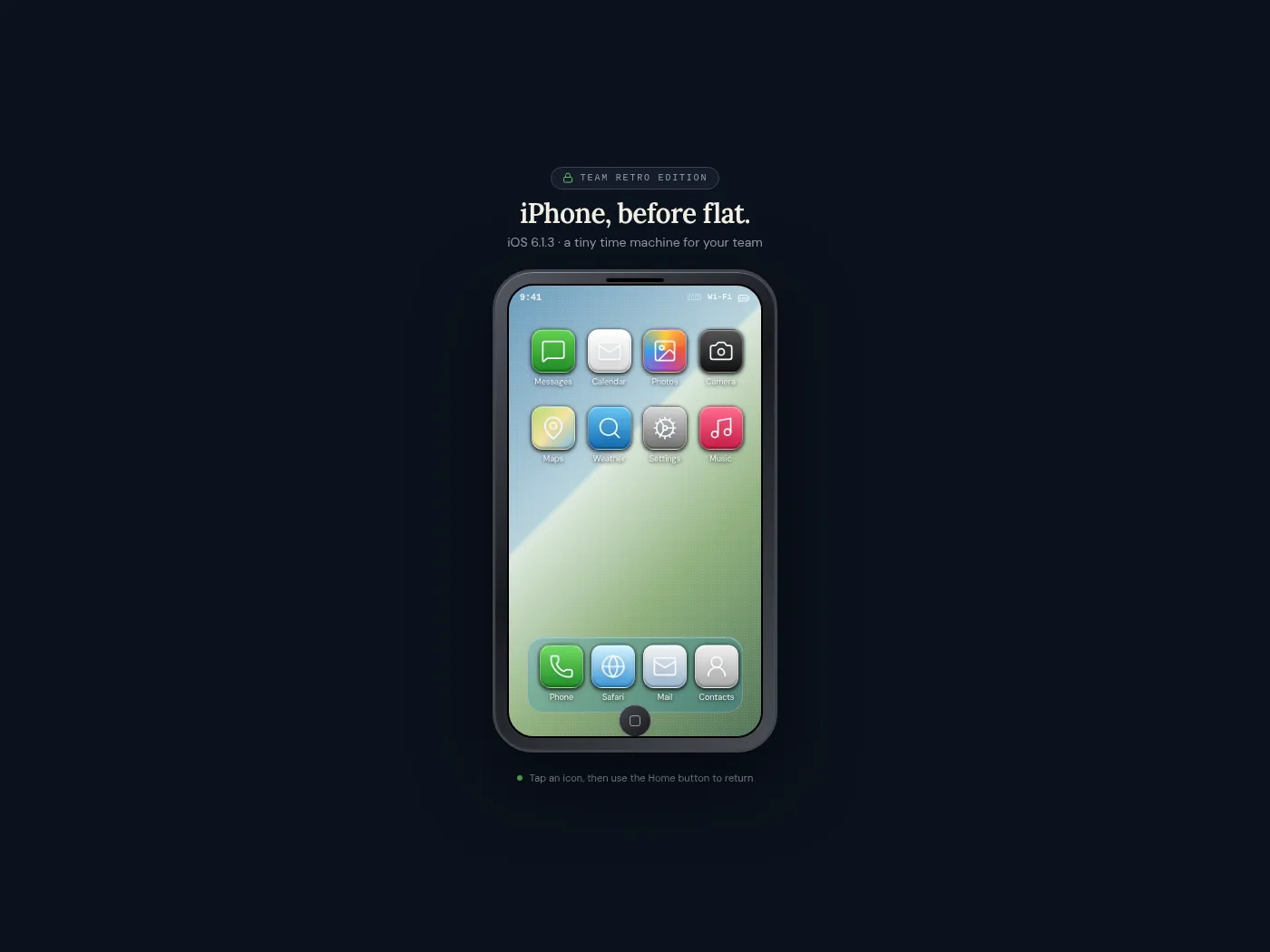 Retro iOS Simulator