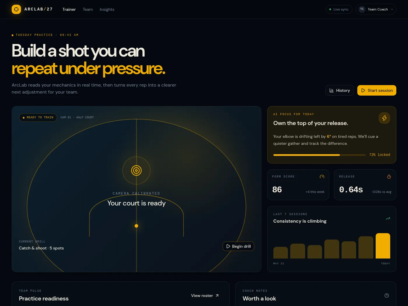 AI NBA 2K27 Shooting Trainer