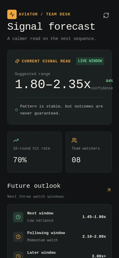 Aviator Signal Predictor