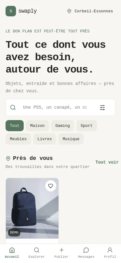 Swaply – Local Everything App