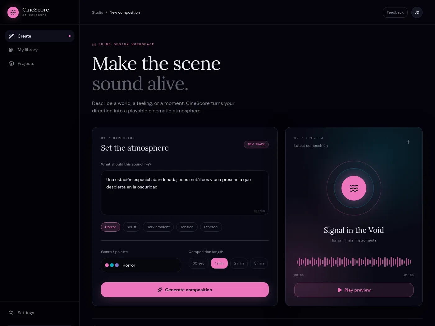 CineScore AI Composer