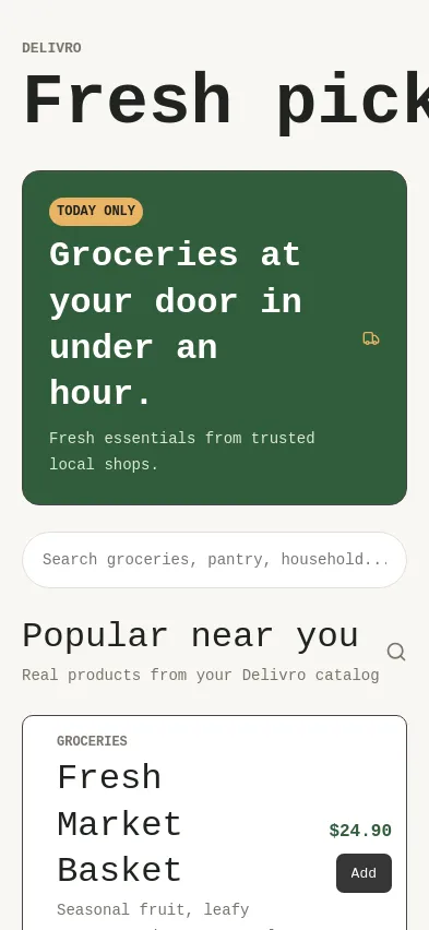 Delivro Home Delivery