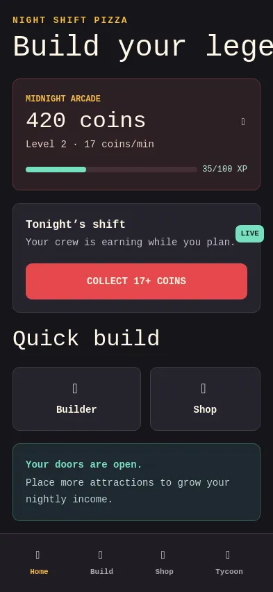 Pizzeria Tycoon Builder