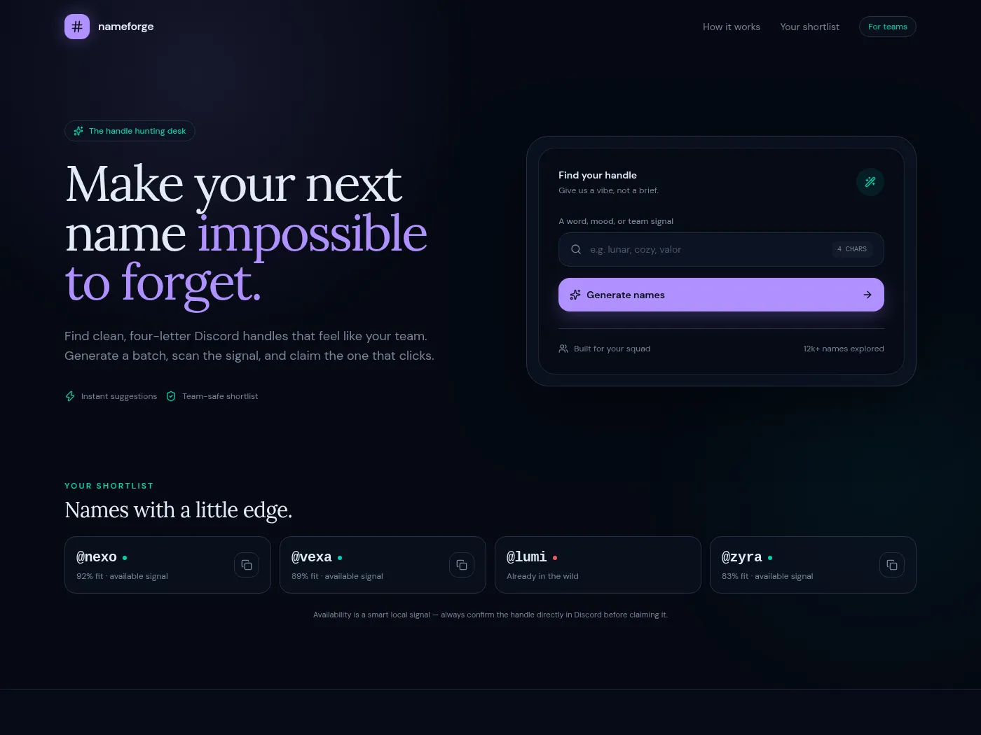 Discord Name Finder