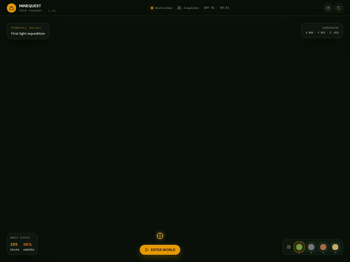 MineQuest Web Client