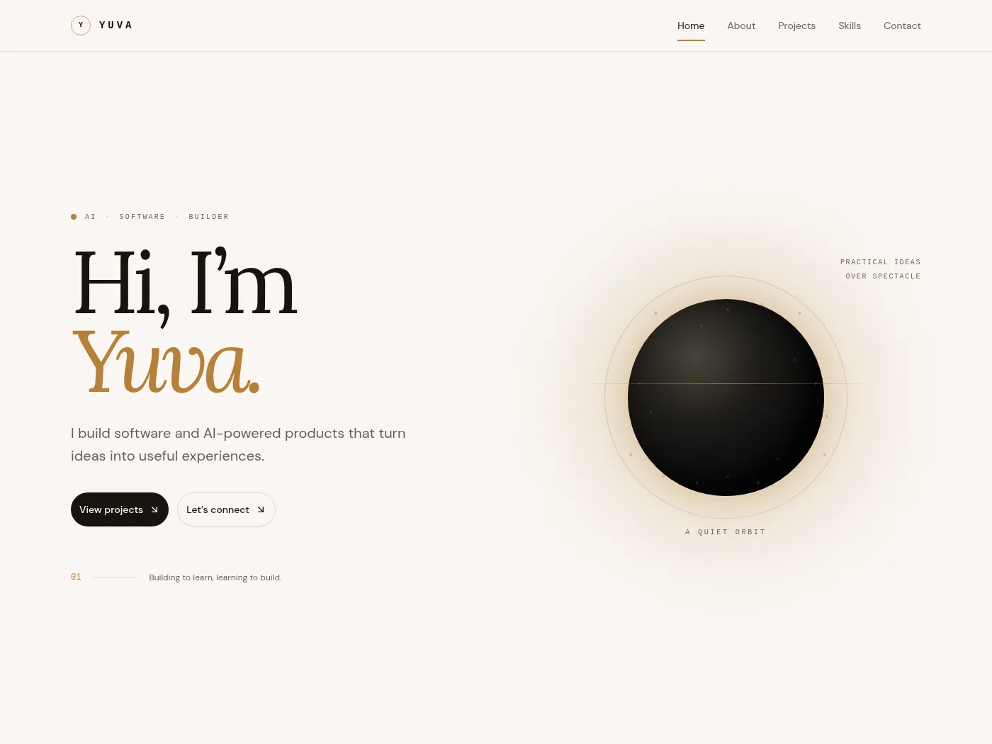 Yuva Portfolio Site