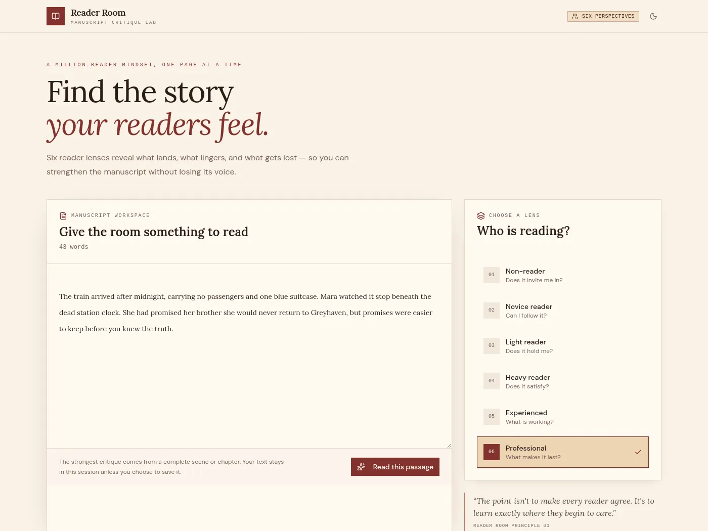 Manuscript Critique AI
