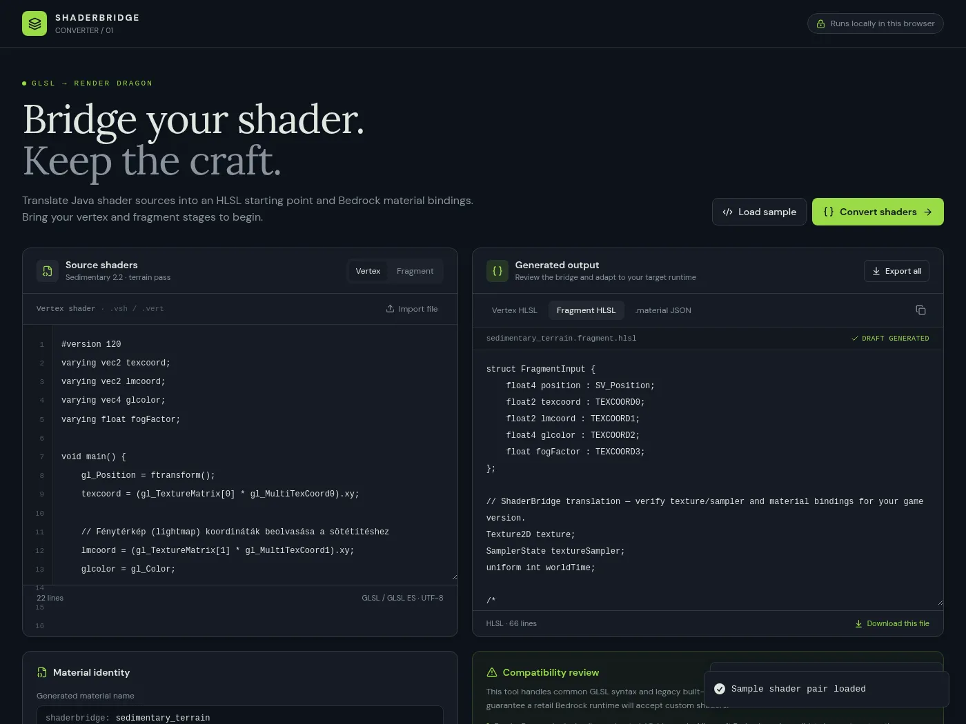 ShaderBridge Converter