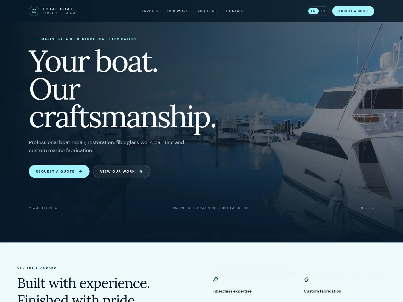 Total Boat Services Site