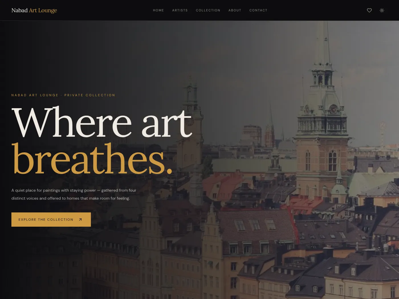 Nabad Art Lounge Web App