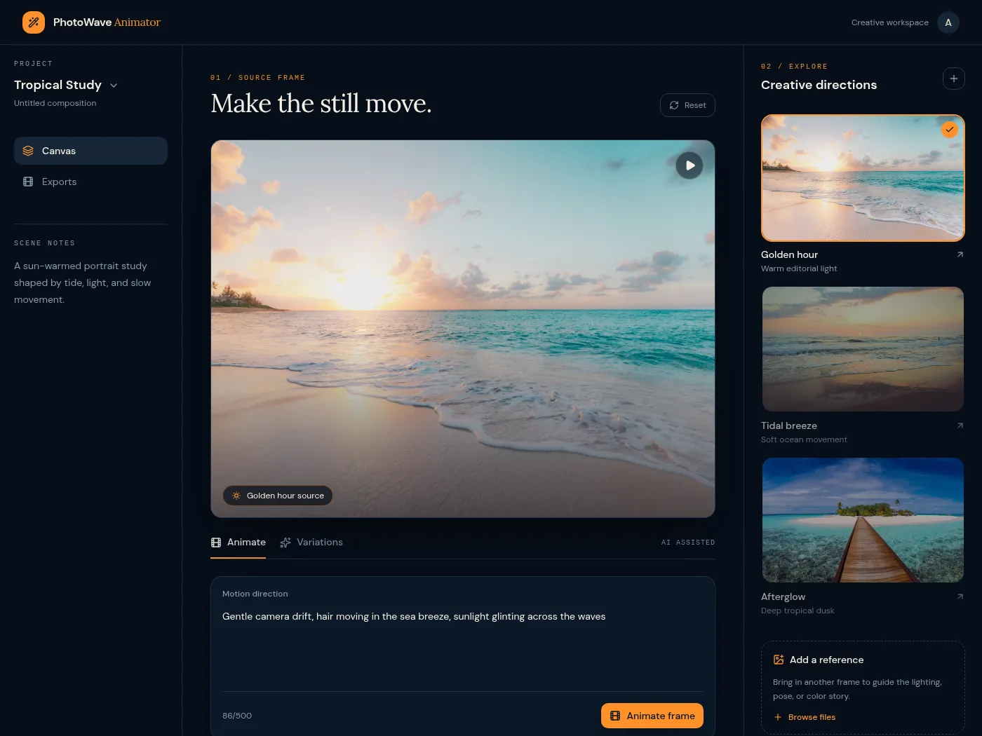 PhotoWave Animator