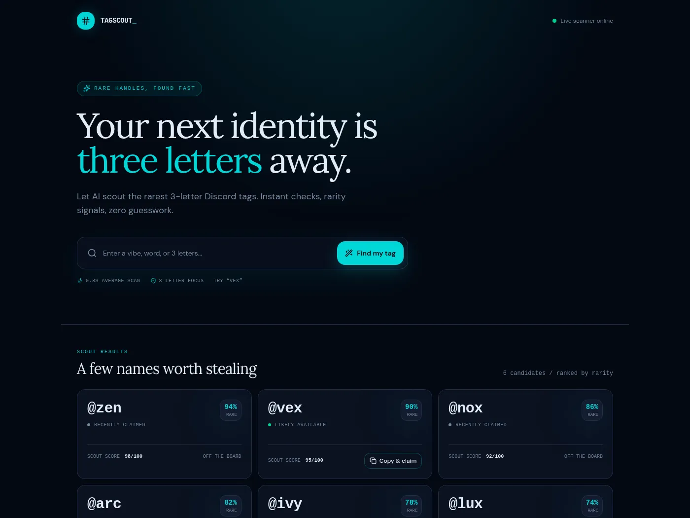 Discord Tag Finder