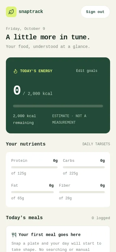 SnapTrack Nutrition