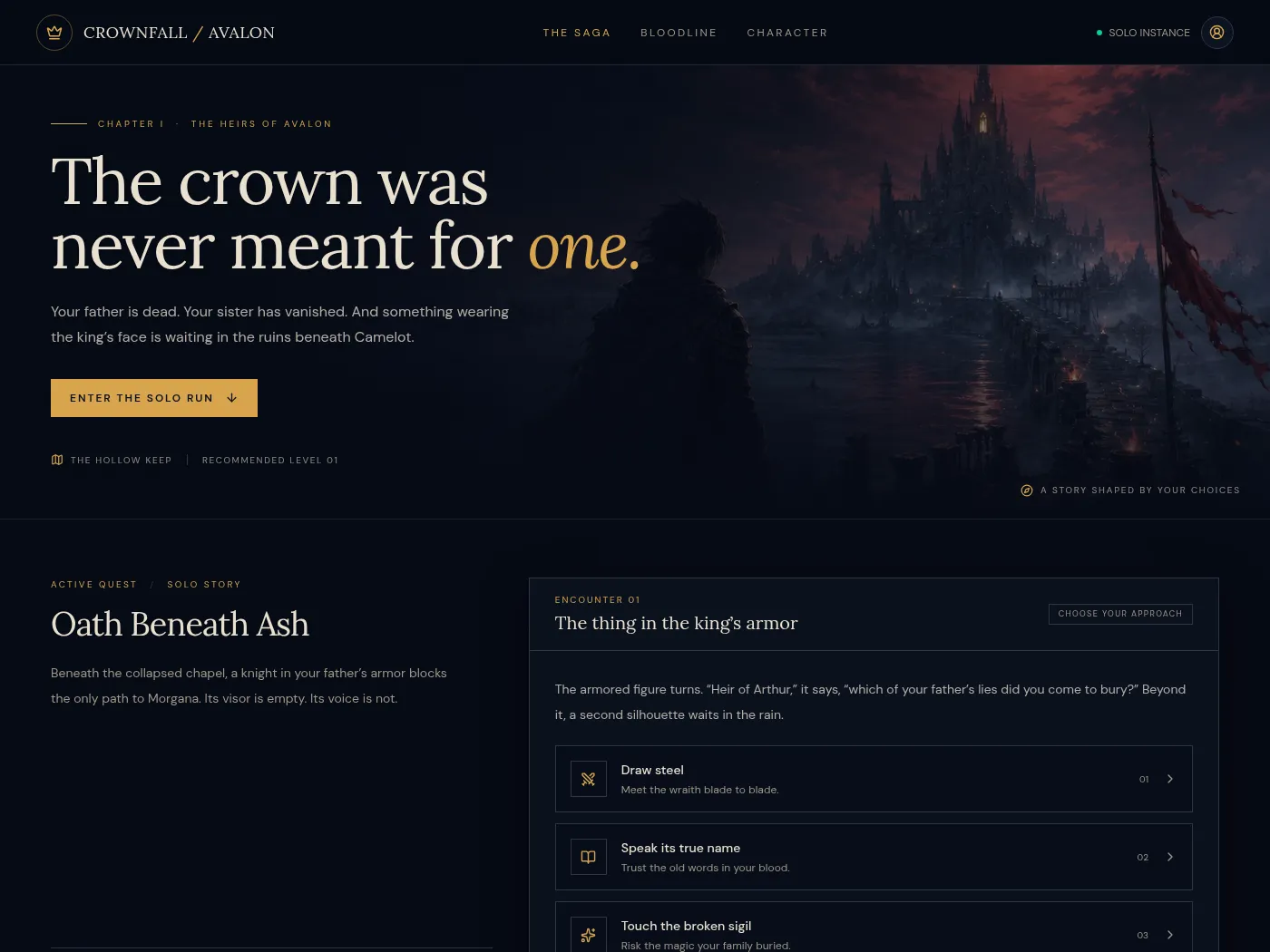 Arthurian MMO Saga