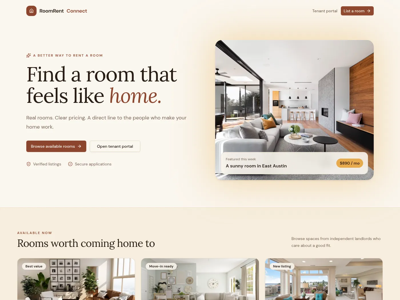 RoomRent Connect