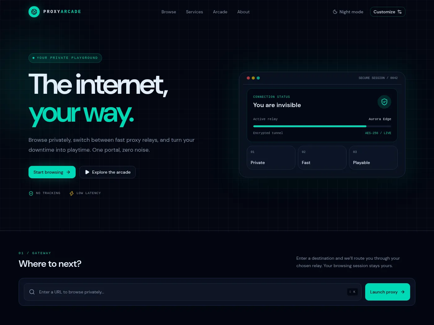 Proxy Arcade Portal