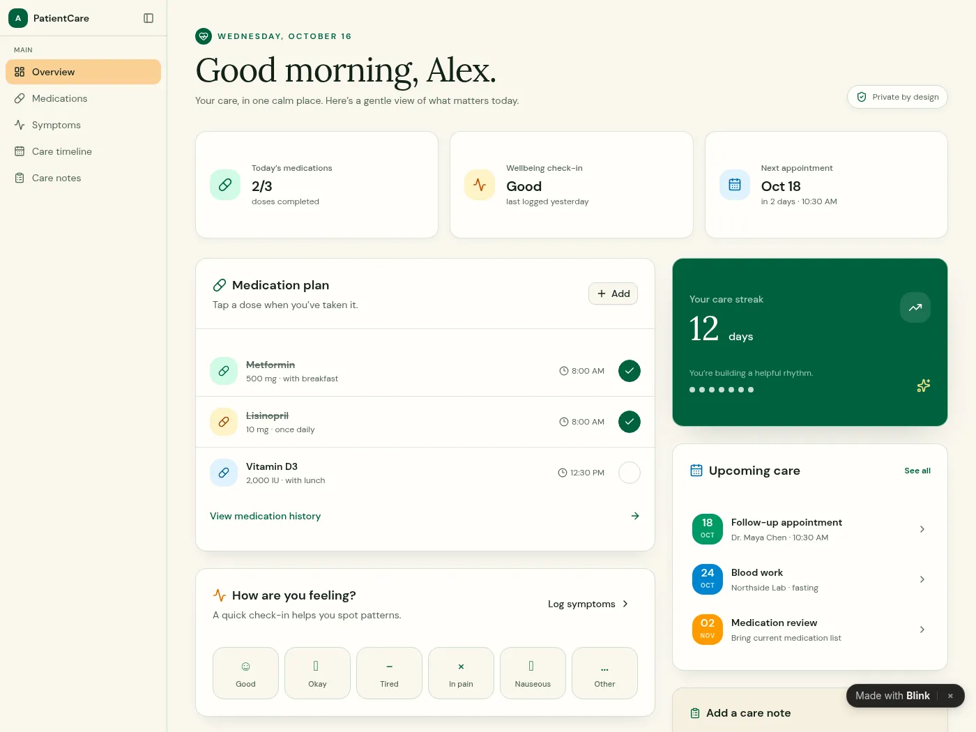 PatientCare Tracker