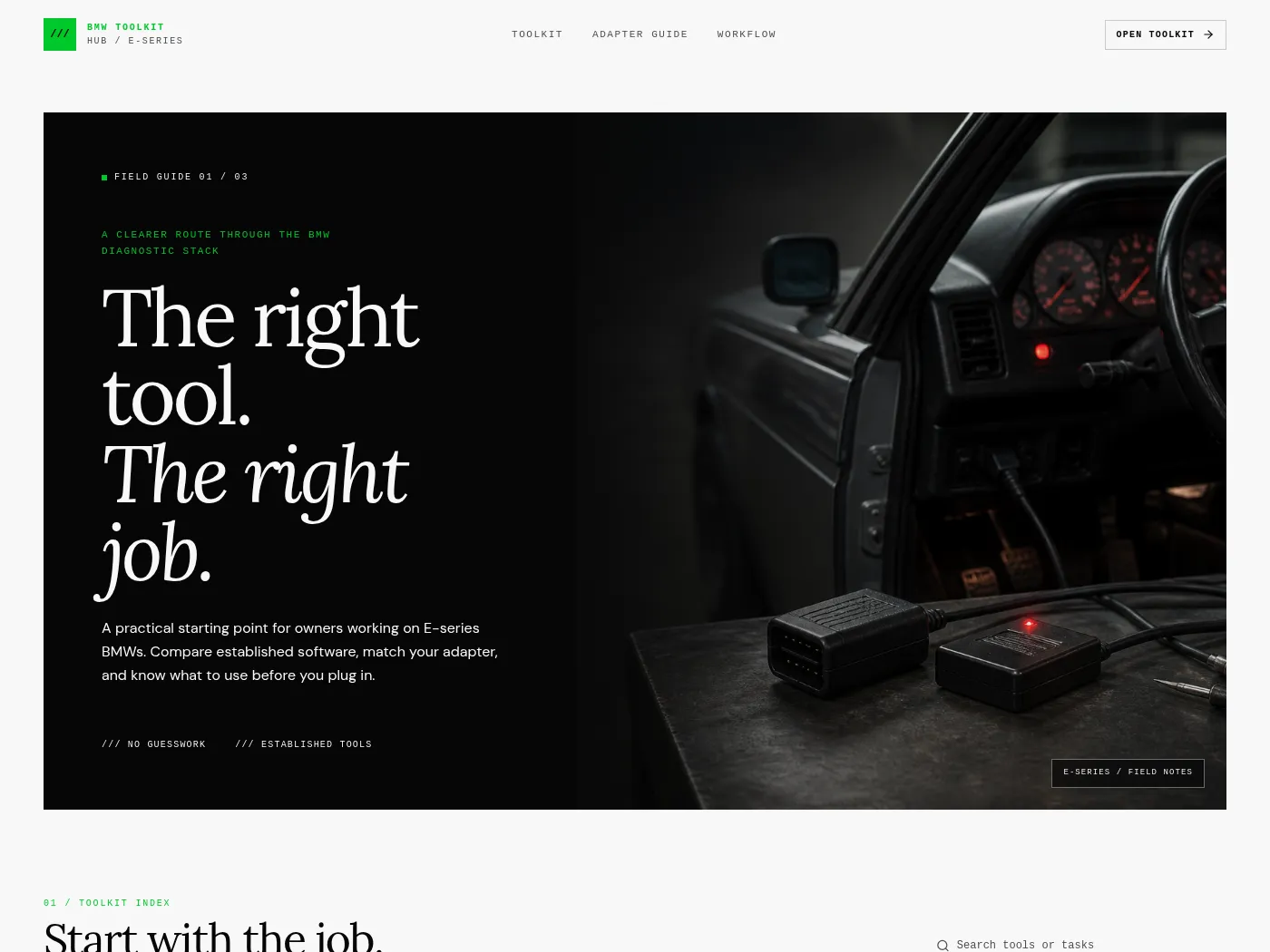 BMW Toolkit Hub