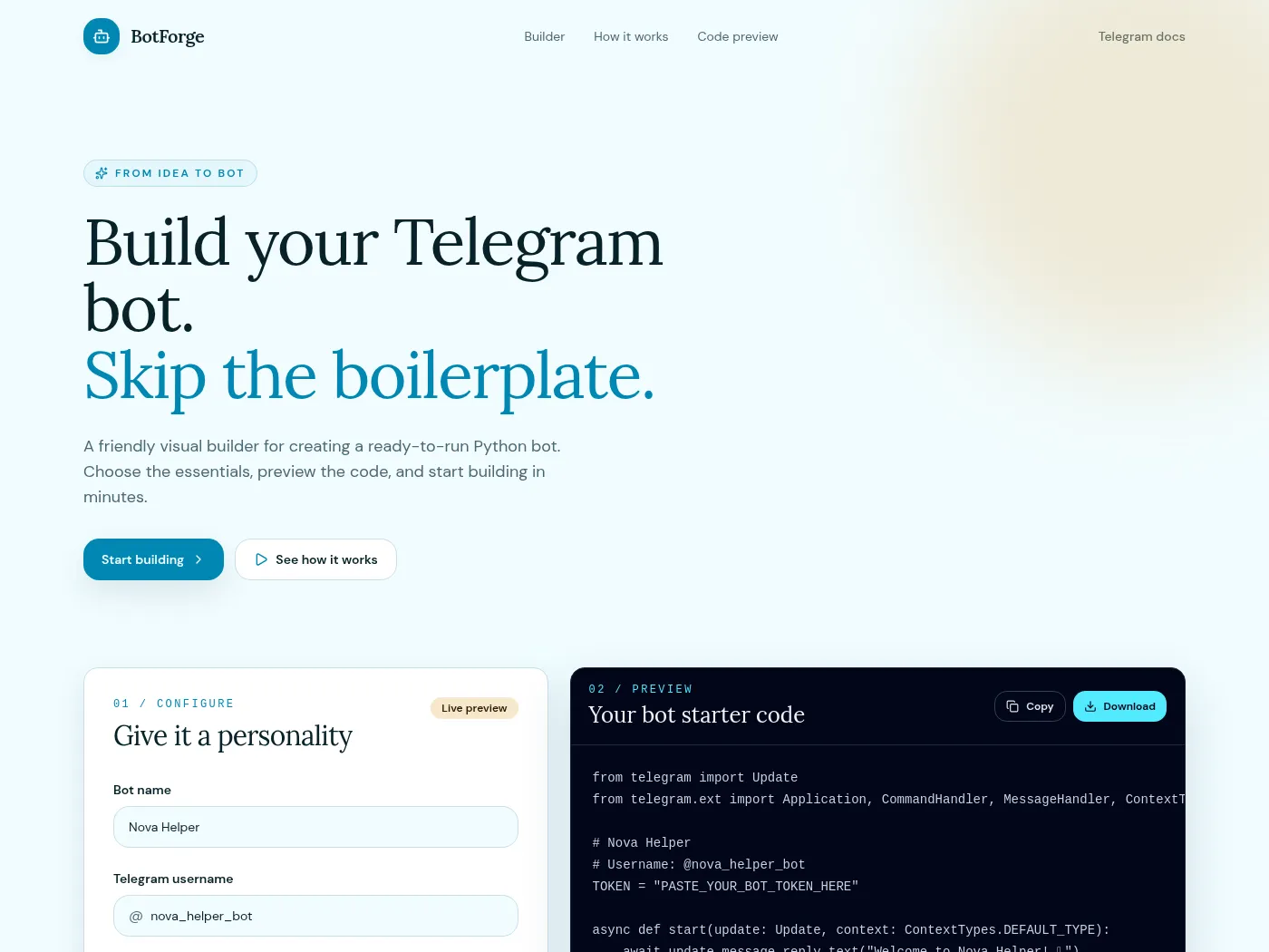 Telegram Bot Creator