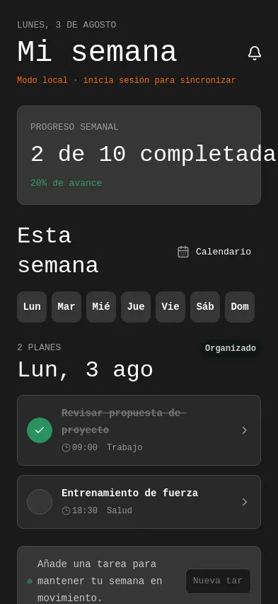 Semana Planner